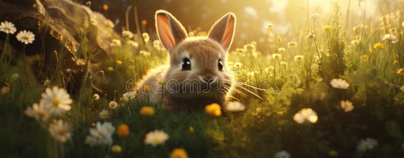 Easter Bunny in the Garden Easter Bunny and Eggs Easter Bunny in the ...