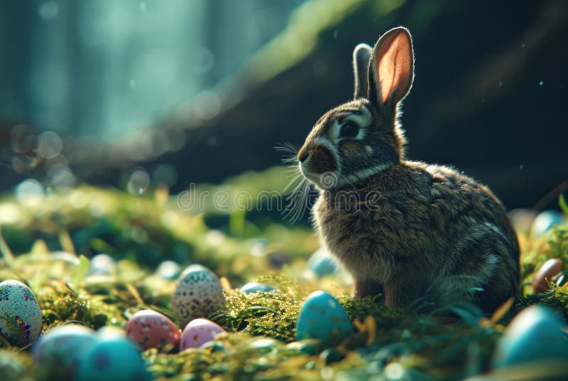 Easter Bunny in the Garden Rabbit on the Beach Rabbit in the Garden ...