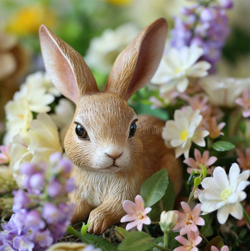 Easter Bunny in the Garden Rabbit in the Grass Rabbit in the Garden ...