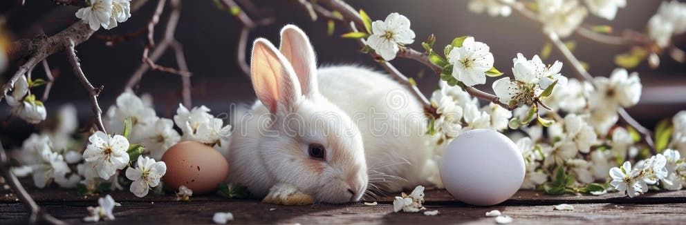 Easter Bunny in the Grass Easter Bunny and Eggs Easter Bunny and Easter ...