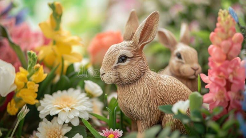 Easter Bunny in the Grass Easter Bunny and Easter Eggs Easter Bunny ...