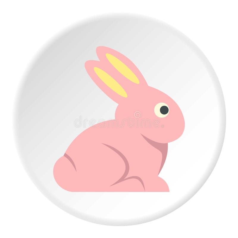 Easter bunny icon circle stock vector. Illustration of tradition ...