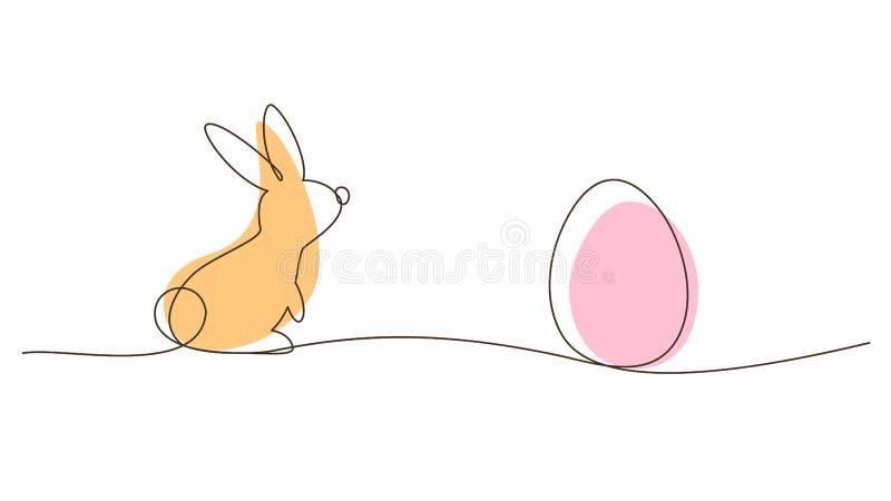 Bunny One Line Stock Illustrations – 1,489 Bunny One Line Stock ...