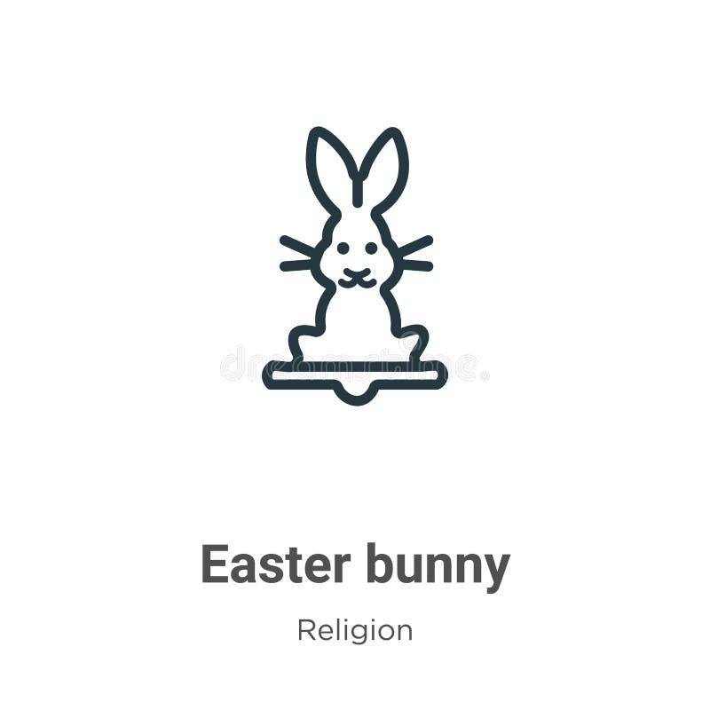Easter Bunny Icon in Filled, Thin Line, Outline and Stroke Style ...