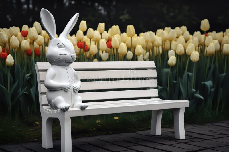 Easter Bunny Paper Gift Egg Wrapping Idea Minimal Easter Concept ...