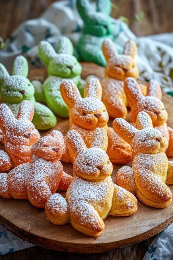 Easter Bunny Pastries stock image. Image of pastry, holiday - 362078285