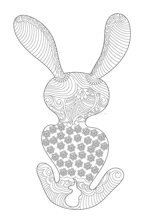 Easter Bunny Line Drawing Stock Illustrations – 2,509 Easter Bunny Line ...