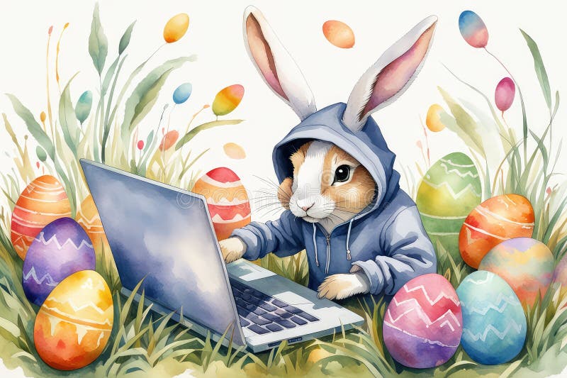 The Easter Bunny is a Programmer. the Easter Bunny is Working at the ...
