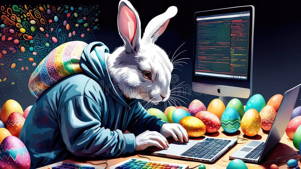 Hacker Rabbit Stock Illustrations – 95 Hacker Rabbit Stock ...