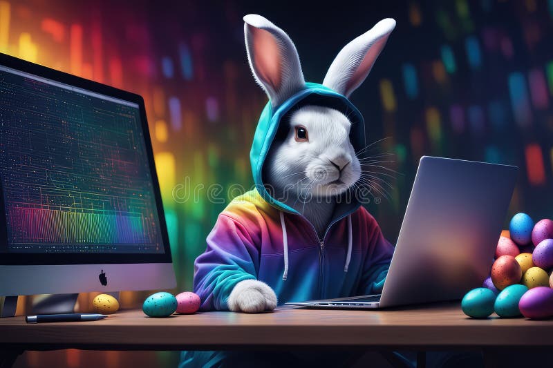 The Easter Bunny is a Programmer. the Easter Bunny is Working at the ...