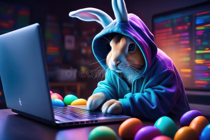 The Easter Bunny is a Programmer. the Easter Bunny is Working at the ...