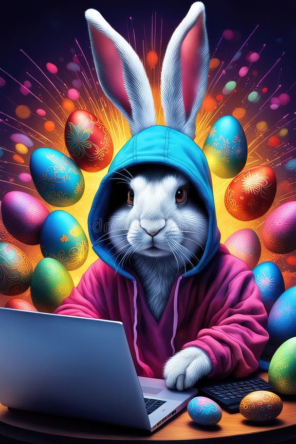 The Easter Bunny is a Programmer. the Easter Bunny is Working at the ...