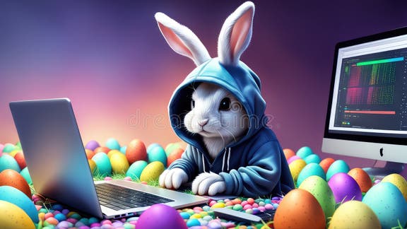 The Easter Bunny is a Programmer. the Easter Bunny is Working at the ...