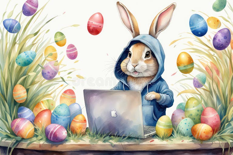The Easter Bunny is a Programmer. the Easter Bunny is Working at the ...