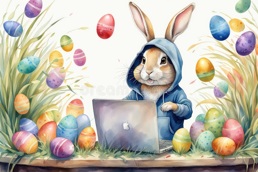The Easter Bunny is a Programmer. the Easter Bunny is Working at the ...