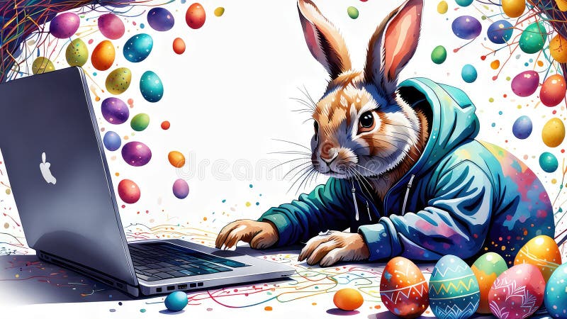 The Easter Bunny is a Programmer. the Easter Bunny is Working at the ...
