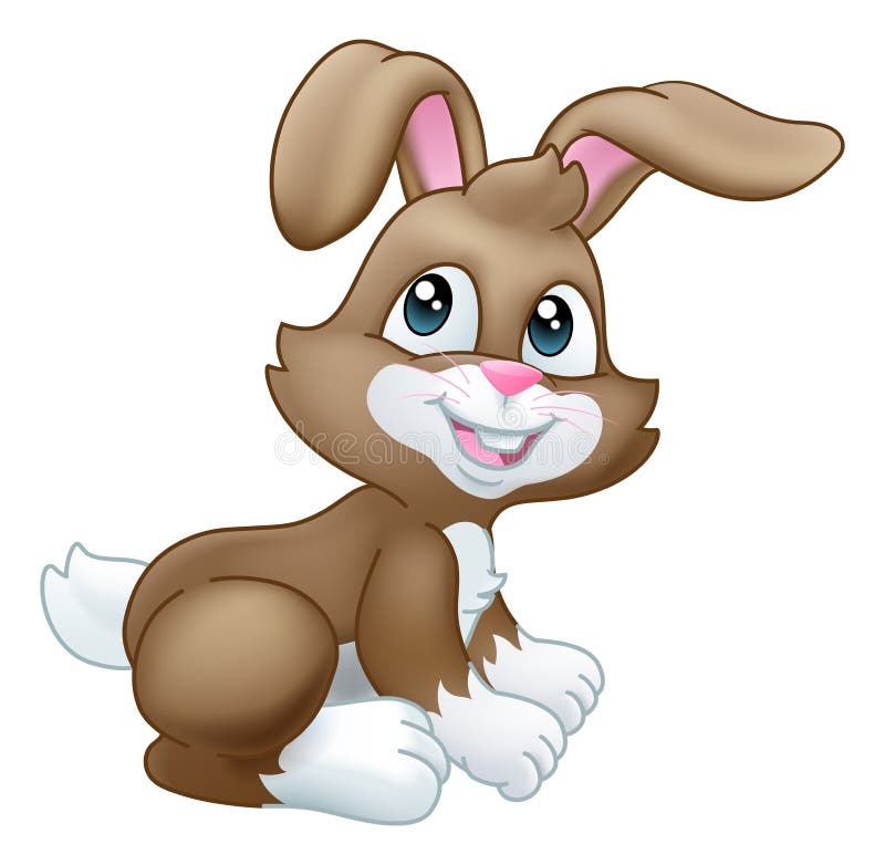 Easter Bunny Rabbit Cartoon Character Mascot Stock Vector ...