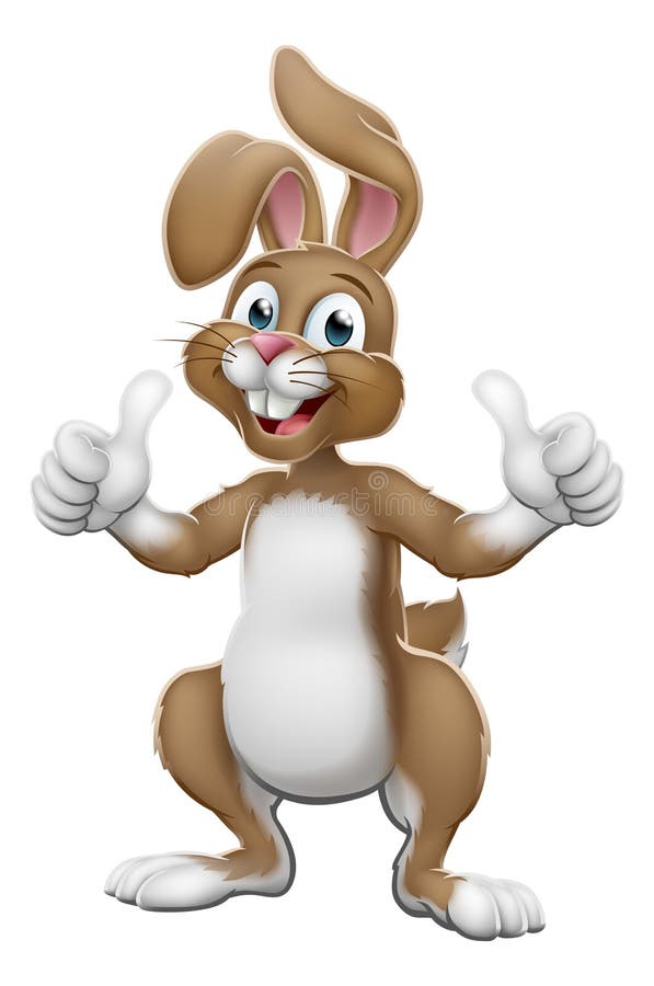 Cartoon Bunny Giving Thumb Up Stock Illustrations – 20 Cartoon Bunny ...