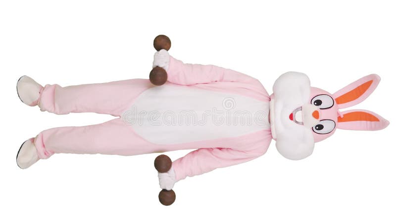 Easter Bunny or Rabbit Sportsman Athlete Bodybuilder is Lifting ...