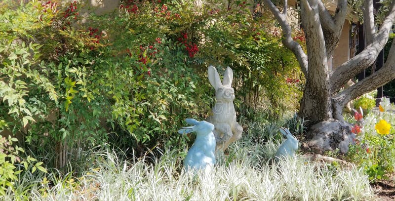 Easter Bunny Series: Garden Art Editorial Photo - Image of katharina ...