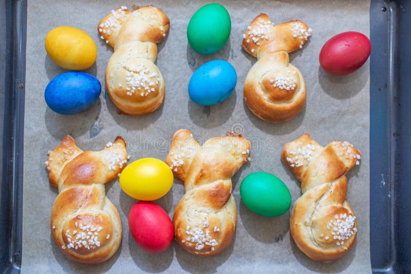 Easter Bunny - Sweet Home Made Easter Pastry Stock Photo - Image of ...