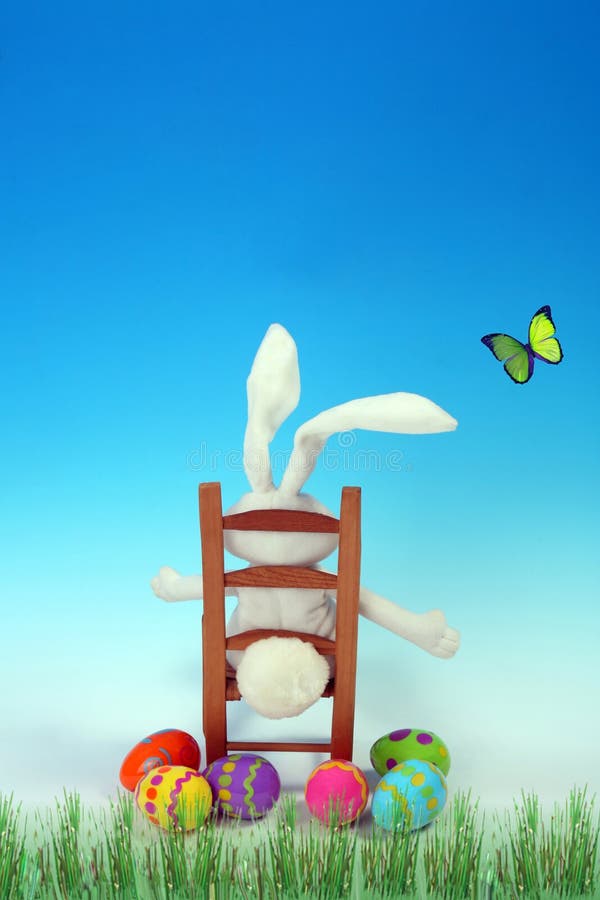 Easter Bunny Taking a Rest stock photo. Image of resting - 2139178