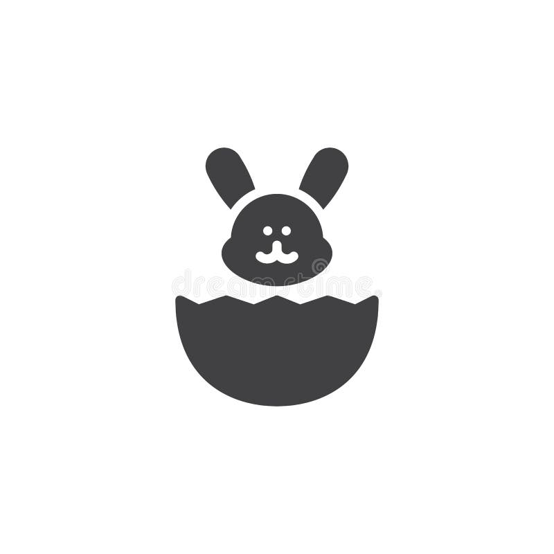 Easter bunny outline icon stock vector. Illustration of animal - 113152650