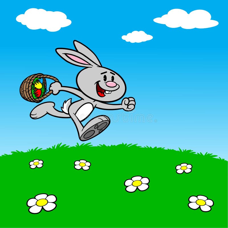 Easter Run stock vector. Illustration of running, easter - 53884353