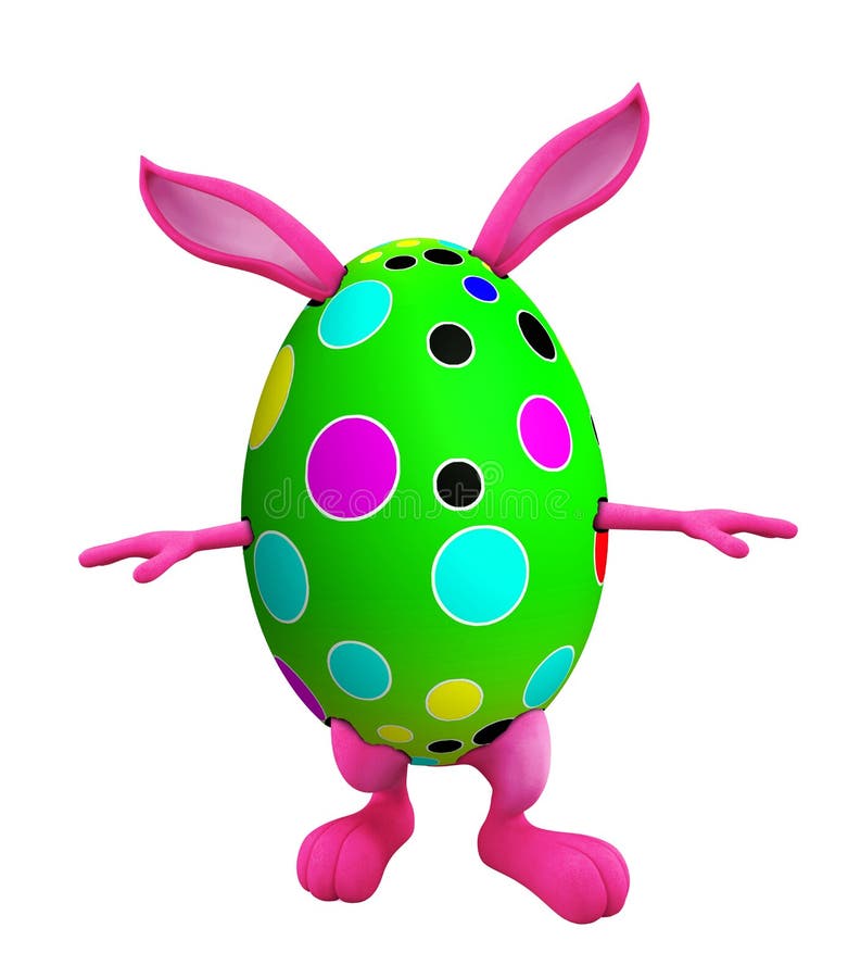 Bunny Walking Easter Egg Stock Illustrations – 247 Bunny Walking Easter ...