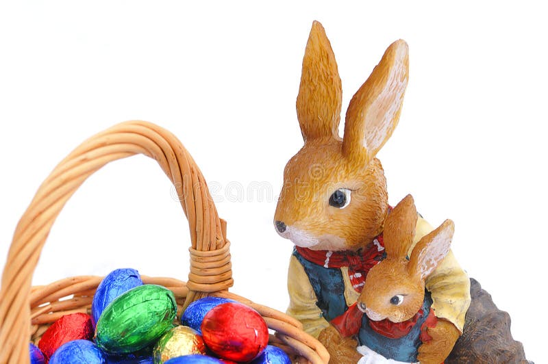 Easter bunnys stock image. Image of bunny, eggs, isolated - 49089227