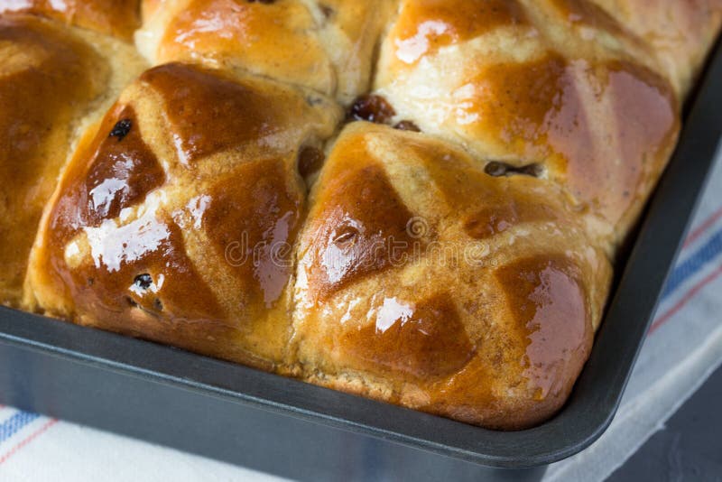 Easter Buns in the Form for Baking . Stock Image - Image of form ...