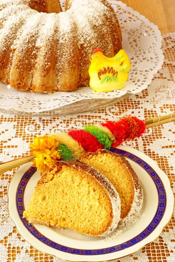 Easter cake (baba) stock image. Image of traditional - 19061935