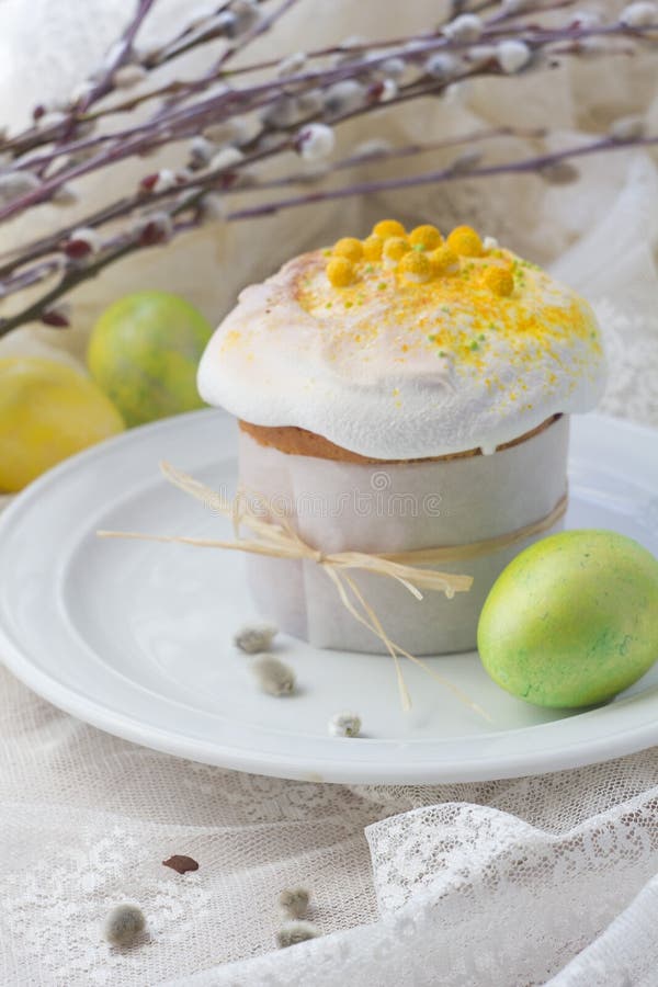 Easter cake stock photo. Image of powder, gently, cake - 121656490