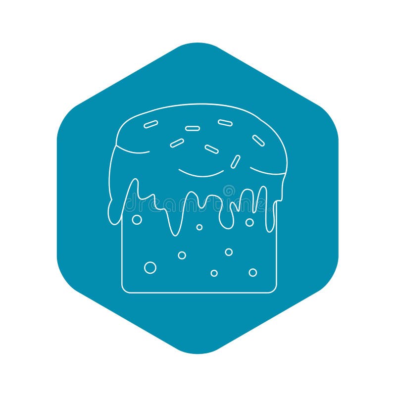 Easter Cake Icon Outline Style Stock Illustrations – 262 Easter Cake ...