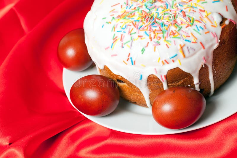 Easter cake stock image. Image of color, chicken, cake - 53086831