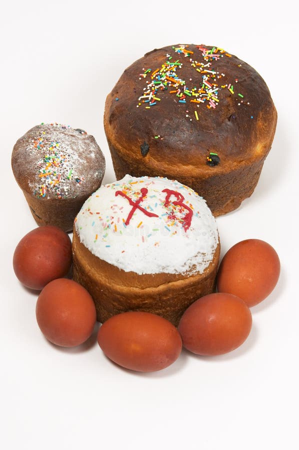 Easter Cake and Paschal Eggs Stock Image - Image of easter, friday ...