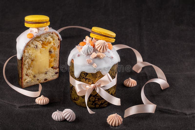 Easter Cakes Decorated with Sweets Stock Photo - Image of chocolate ...