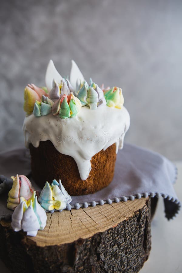 Easter Cakes - Traditional Kulich, Paska Easter Bread. Traditional ...