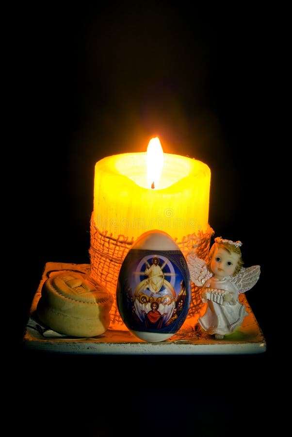 Easter candle stock photo. Image of fire, joyful, christianity - 13382246