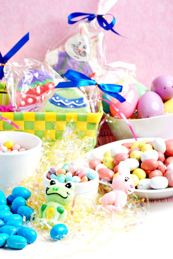 Easter candy stock photo. Image of candies, cookie, basket - 17199238