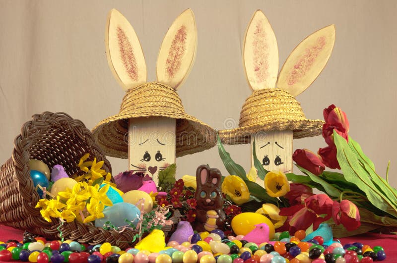 Easter Candy stock image. Image of eggs, flowers, chocolate - 24077927