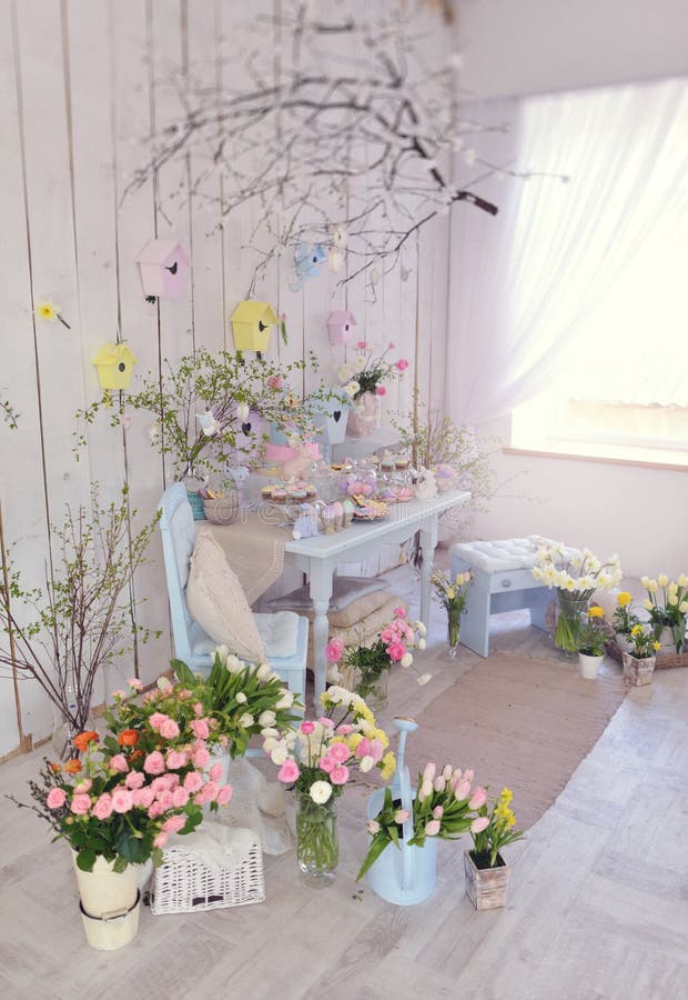 Easter Candy Bar in Pastel Colors, Decor for Easter, Spring Holiday ...