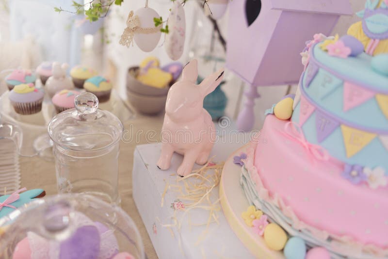 Easter Candy Bar in Pastel Colors, Decor for Easter, Spring Holiday ...