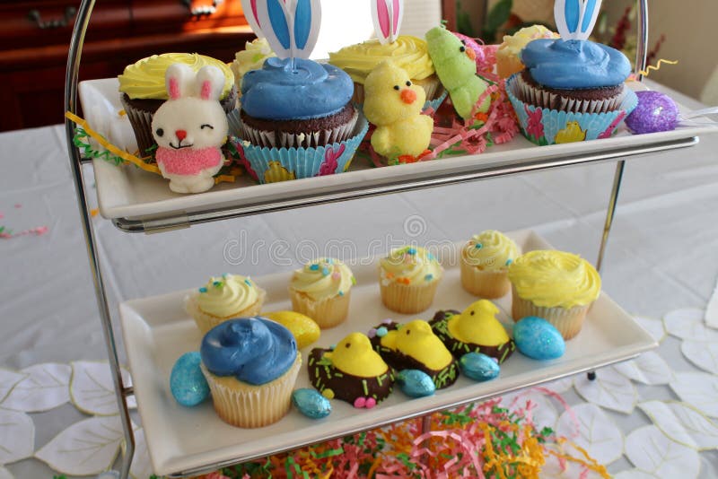 Easter Candy and cupcakes stock photo. Image of sweet - 52249064