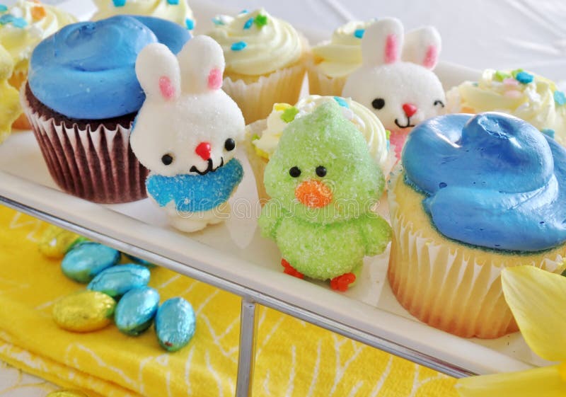 Easter Candy and cupcakes stock photo. Image of themed - 52251064