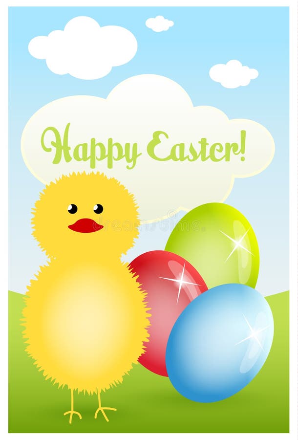 Happy Easter Sign stock vector. Illustration of grass - 29518833