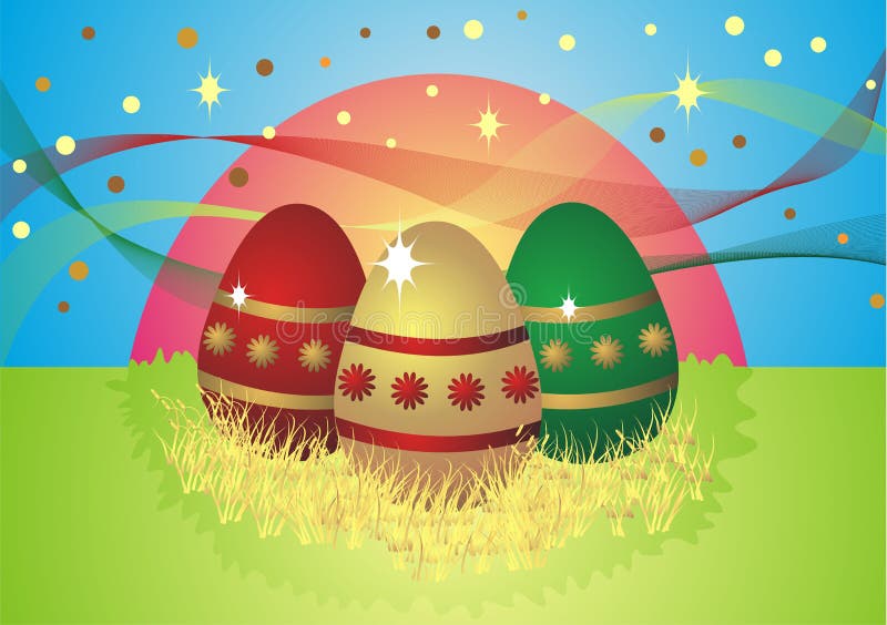 Easter card stock vector. Illustration of complimentary - 18464989