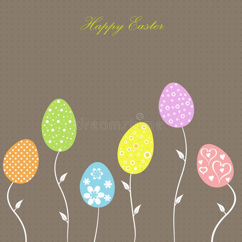 Easter card stock illustration. Illustration of orange - 19115556
