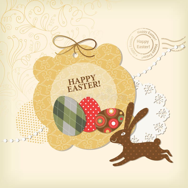 Easter card stock vector. Illustration of celebration - 23493321