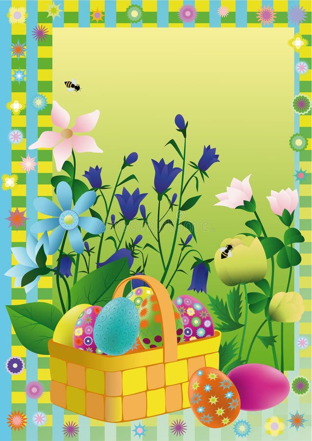 Easter card stock vector. Illustration of painting, vector - 23707333